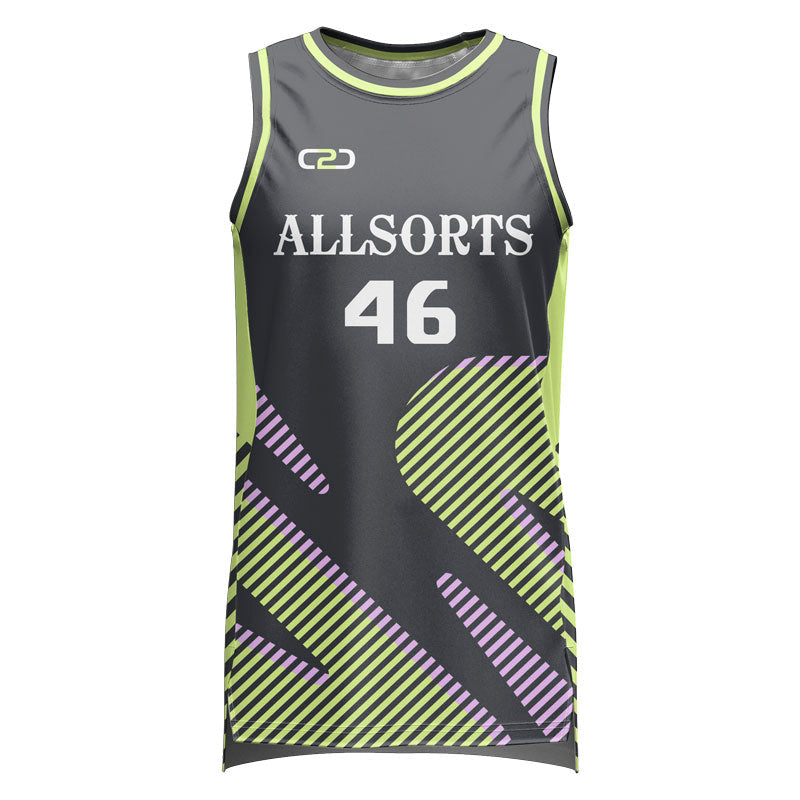 Allsorts SlimFit HP Split Basketball Singlet Design Your Own Custom ...